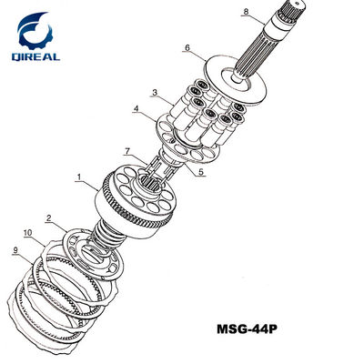 E307C MSG-44P Excavator Swing Motor Spare Parts 710101 710102